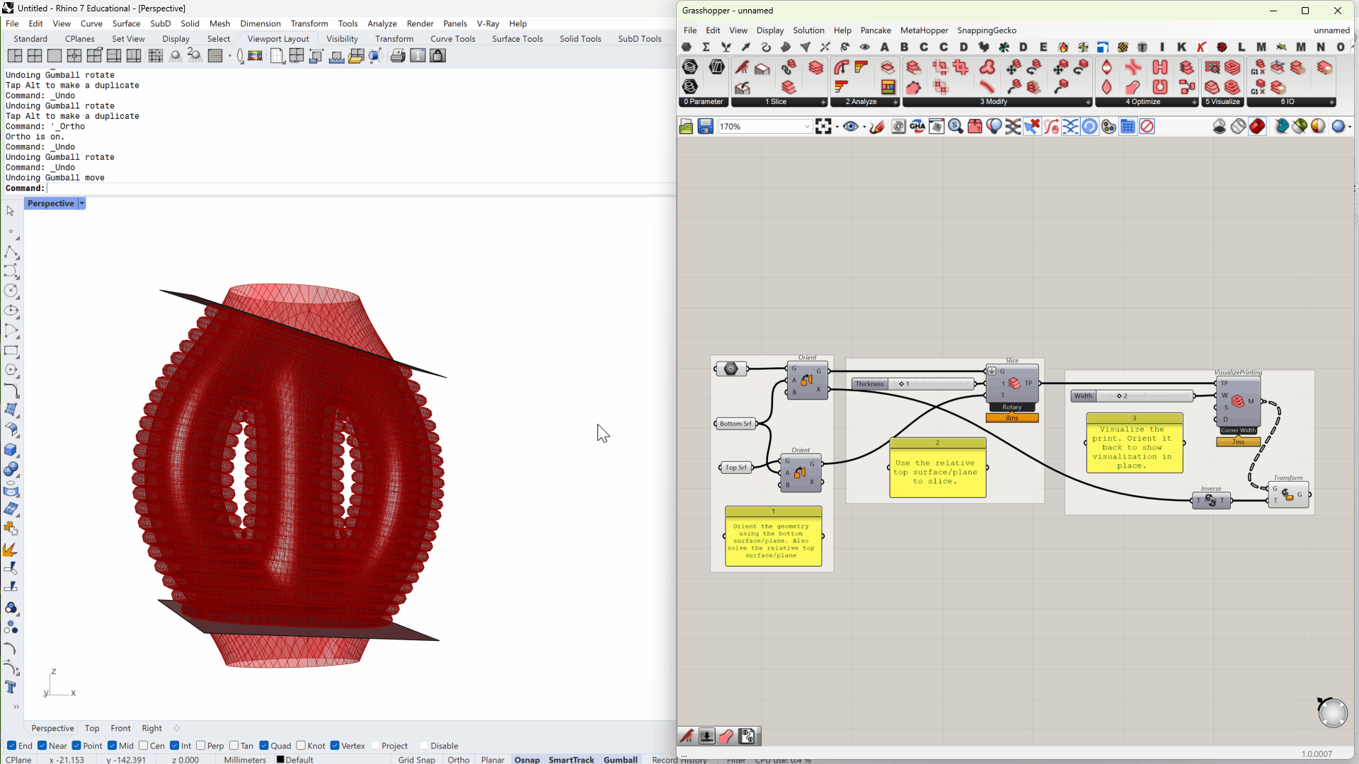 Slicing options - Ovenbird